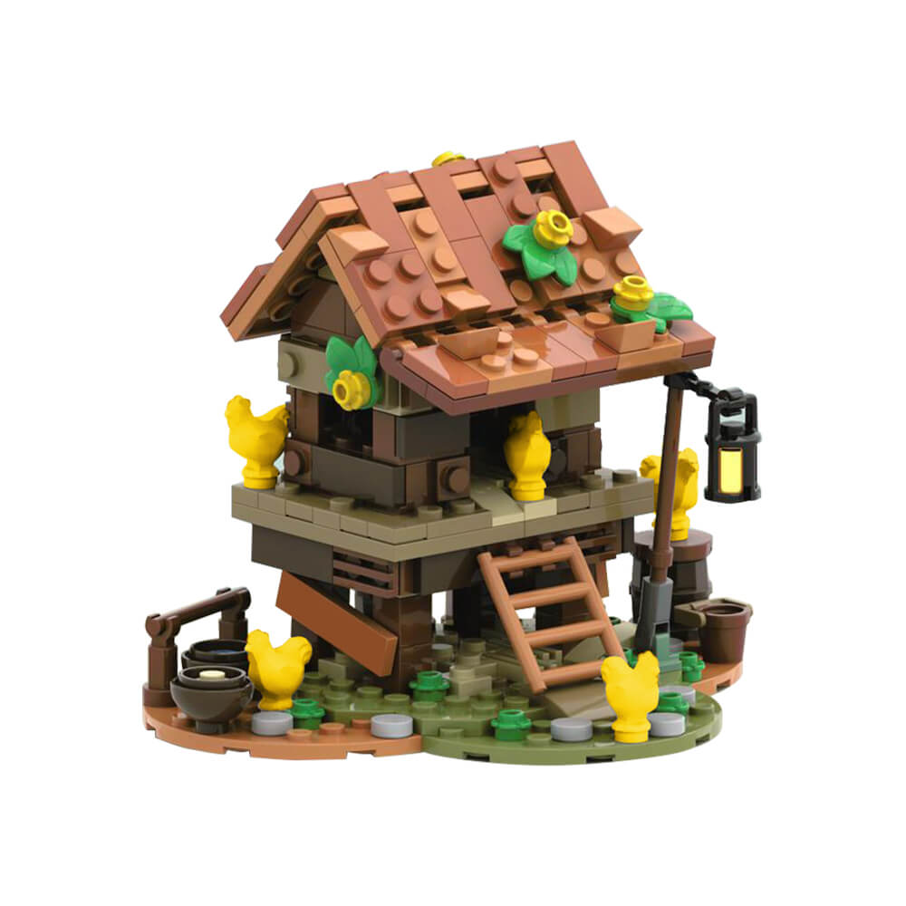 264PCS Chicken Coop - Castle/Medieval Moc MOC Building Block Bricks |M ...