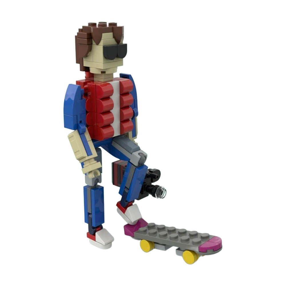 139PCS Marty Mcfly With Skate And Camera - The Future Part 1 MOC Build ...
