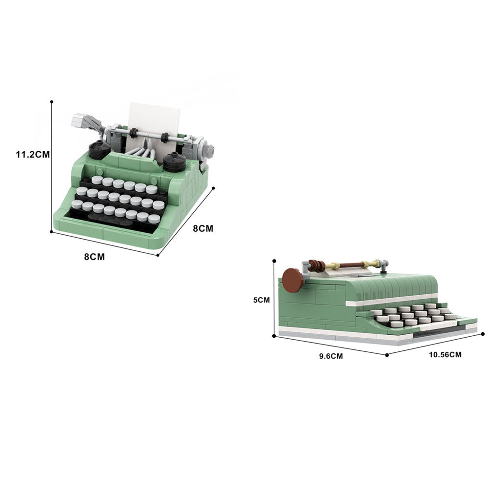 164PCS Mini Typewriter MOC Building Block Bricks – mocpixel