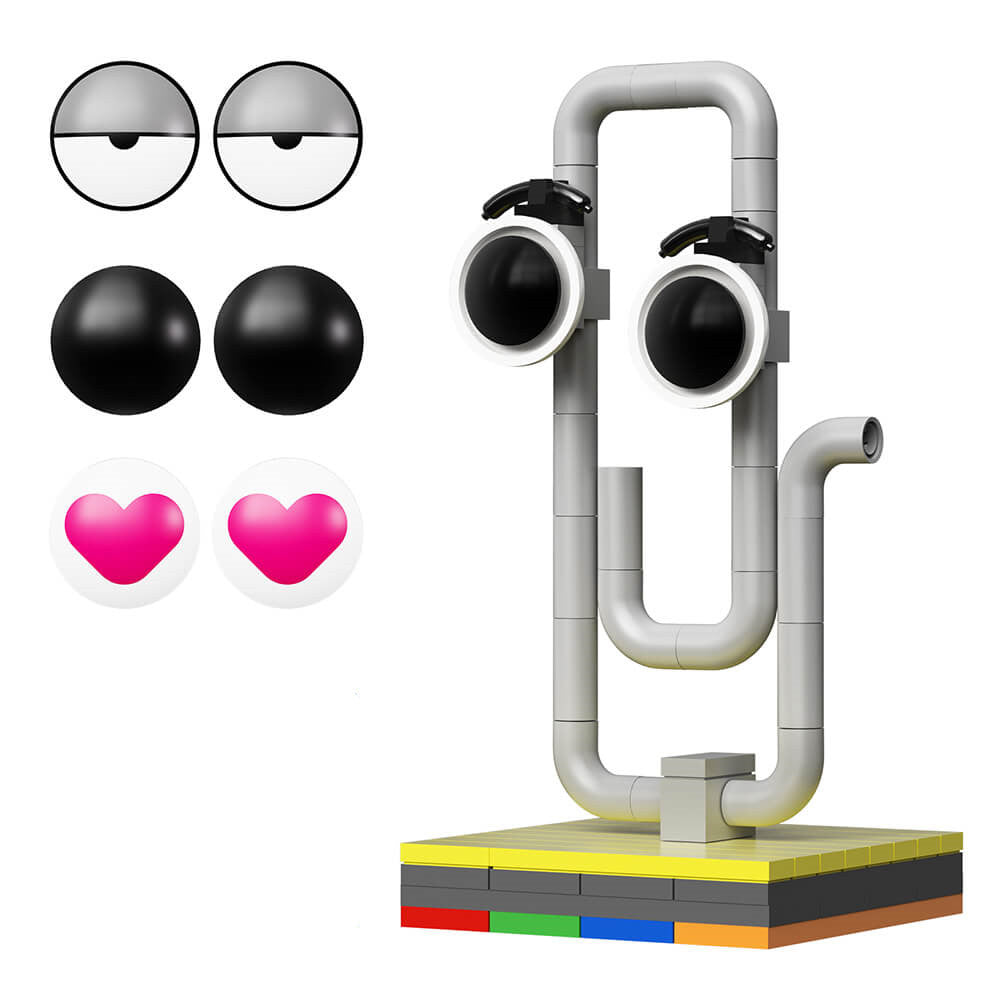 93PCS Clippy/ Clippit 97 Assistant MOC Building Block Bricks |MocPixel ...
