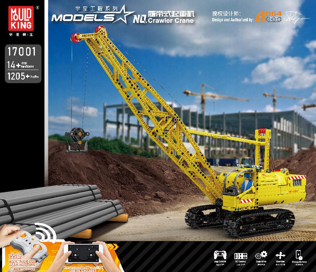 Mould King 17001 Crawler crane APP version-1205PCS Building Block ...