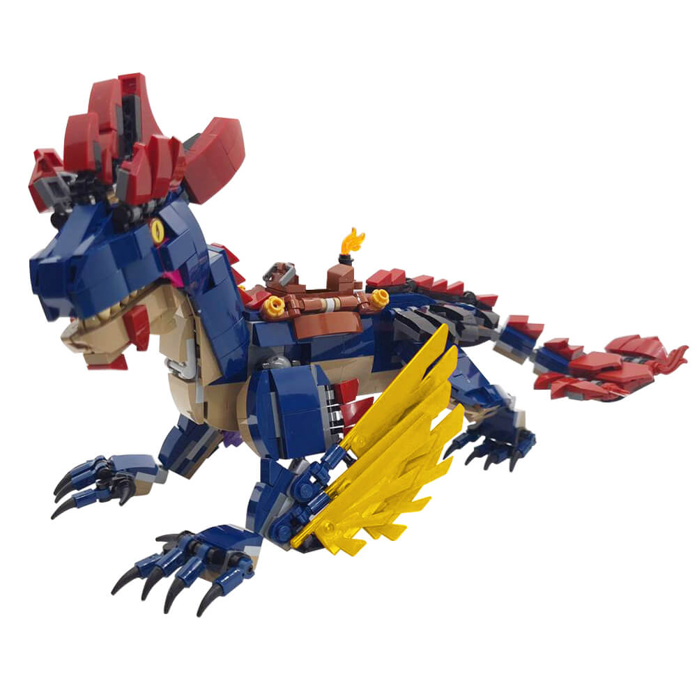 549PCS Ark: Rock Drake MOC Building Block Bricks – mocpixel