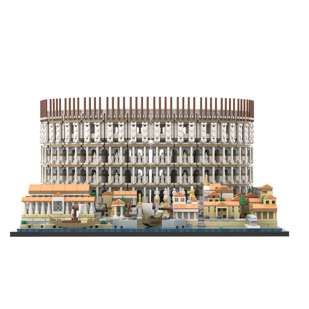 3985PCS MOC-123064 Colosseum MOC Building Block Bricks – mocpixel