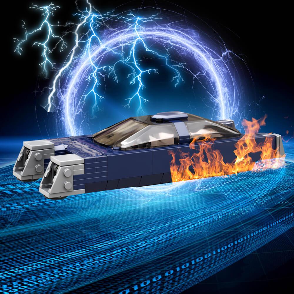 215PCS MOC-122725 PiXEL-DANs CORUSCANT SPEEDER DIY Building Block ...